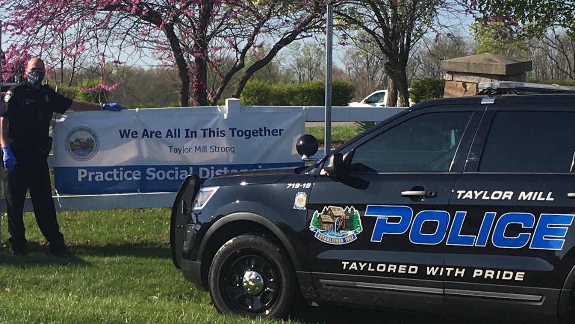 Taylor Mill PD Practices Safe Distancing - City of Taylor Mill